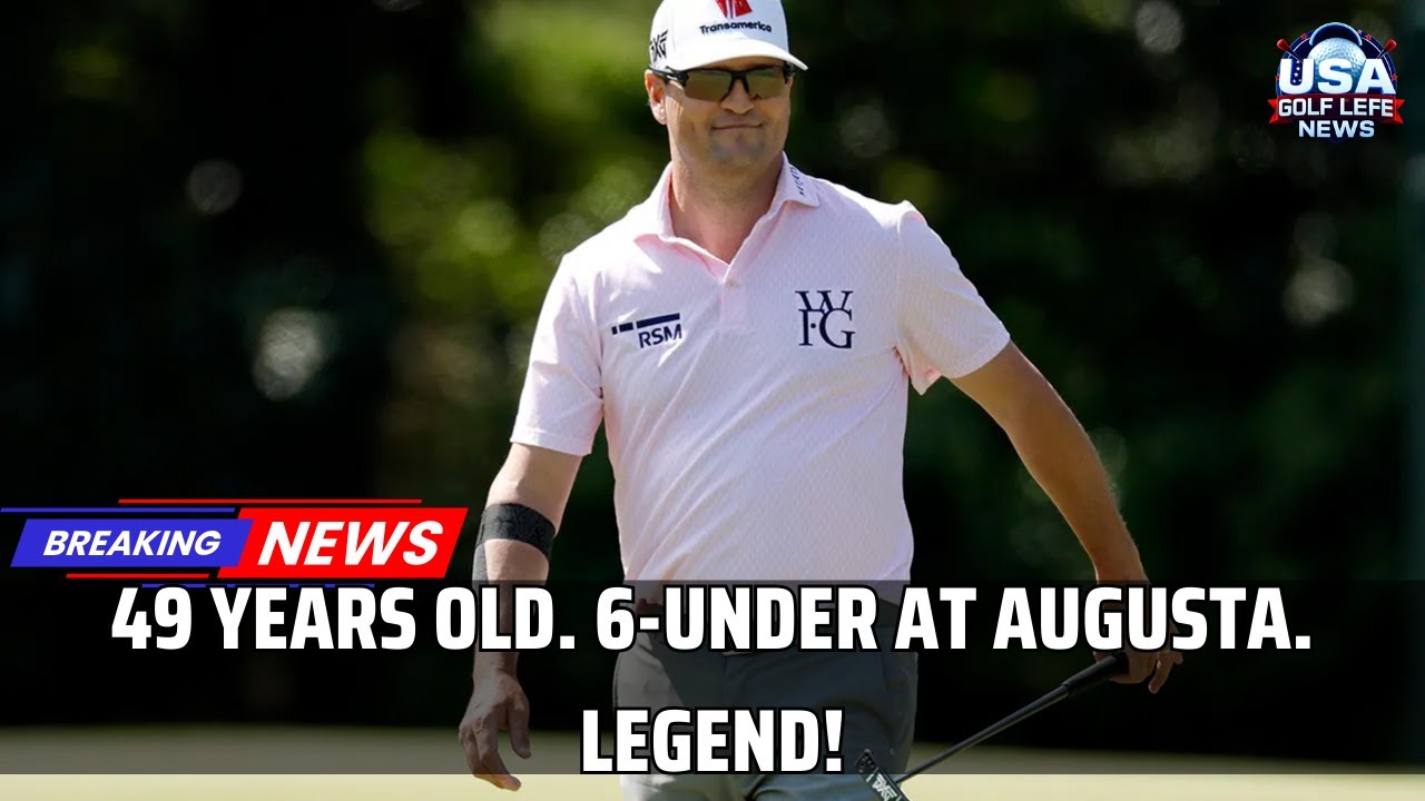 Zach Johnson Shoots 66 at Augusta at Age 49! | Masters 2025 Shock । USA GOLF NEWS - YouTube