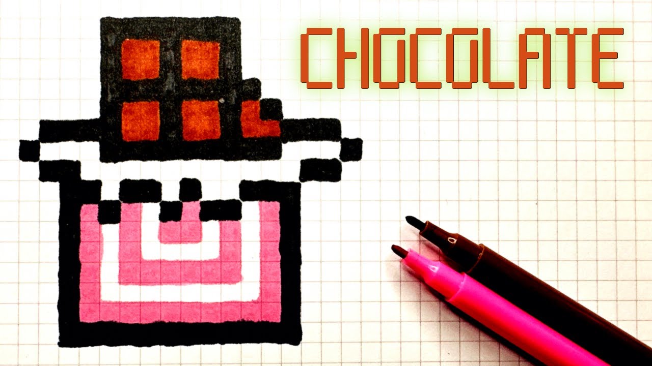 How To Draw Chocolate - Handmade Pixel Art #pixelart - YouTube