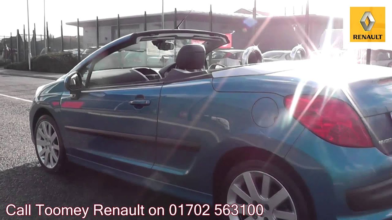 2007 Peugeot 207 CC Sport 1.6l Montebello Blue Metallic EJ07LXL for ...