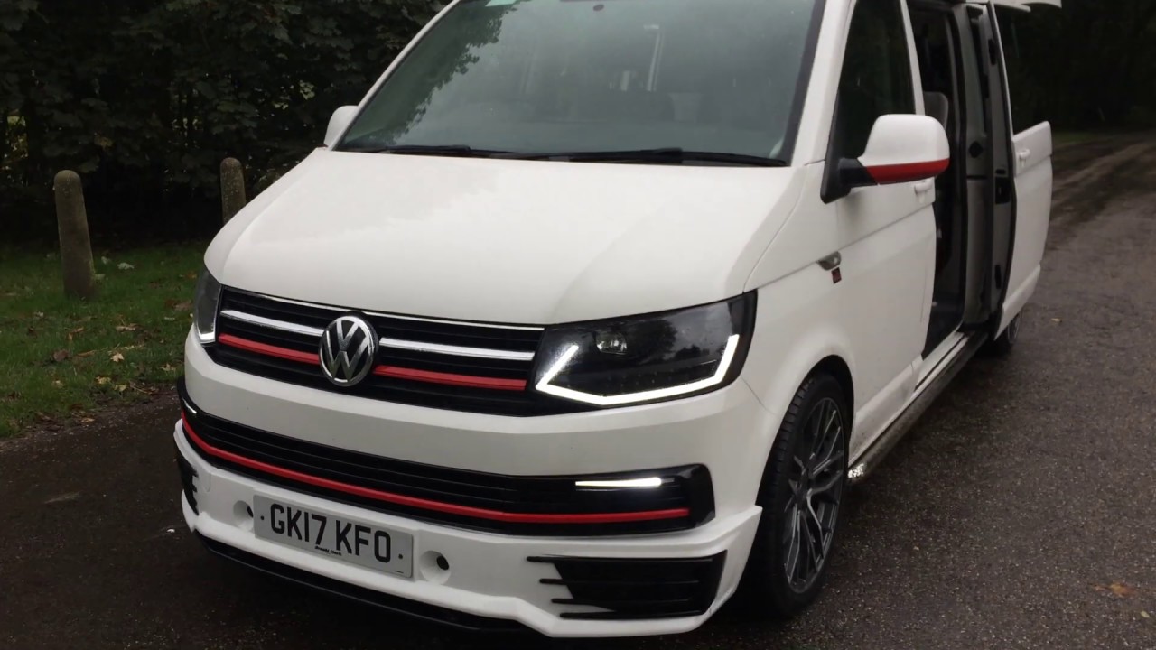 VW Transporter Shuttle LWB T6 T30 2.0 102bhp SE 9 Seater - YouTube