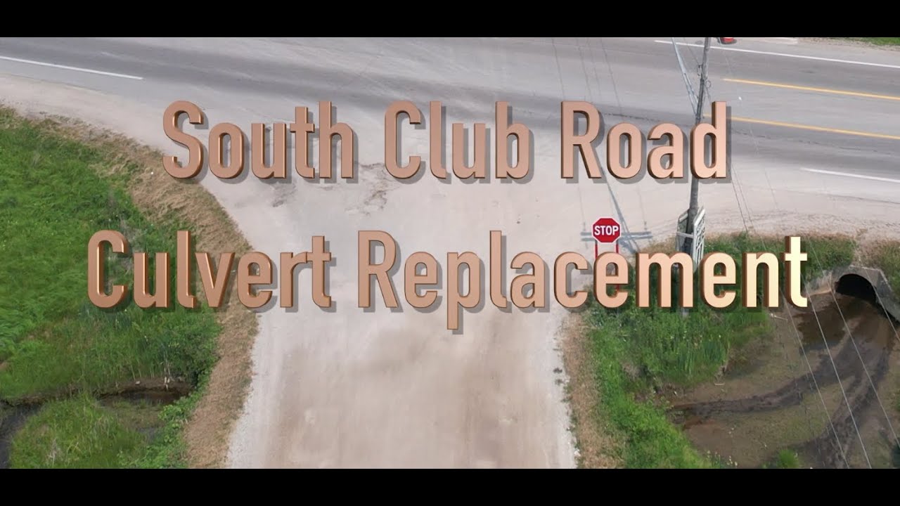South Club Road Culvert Replacement - YouTube