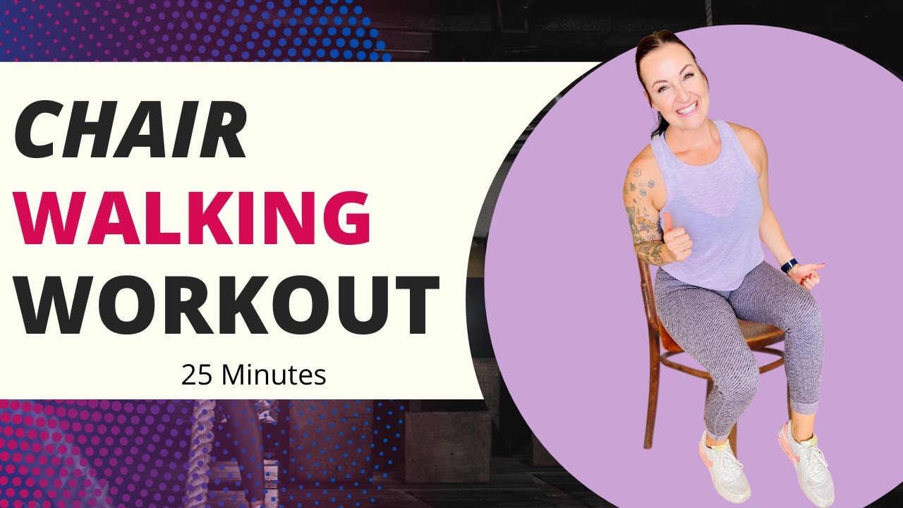 CHAIR WALKING CARDIO WORKOUT: 25 Minute At Home Chair Cardio Workout ...