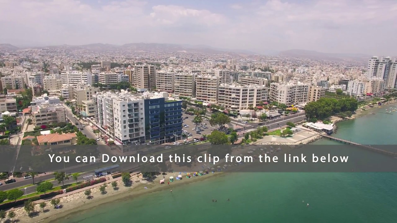 Aerial view of Limassol city in Cyprus - YouTube