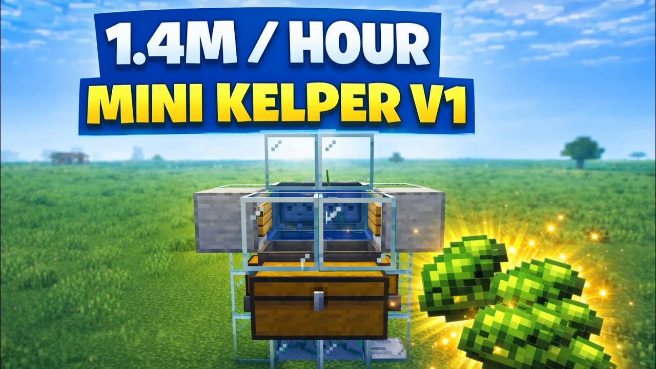 Mini Kelper V1 | Kelp farm 1.4m/Hour | Donut SMP - YouTube