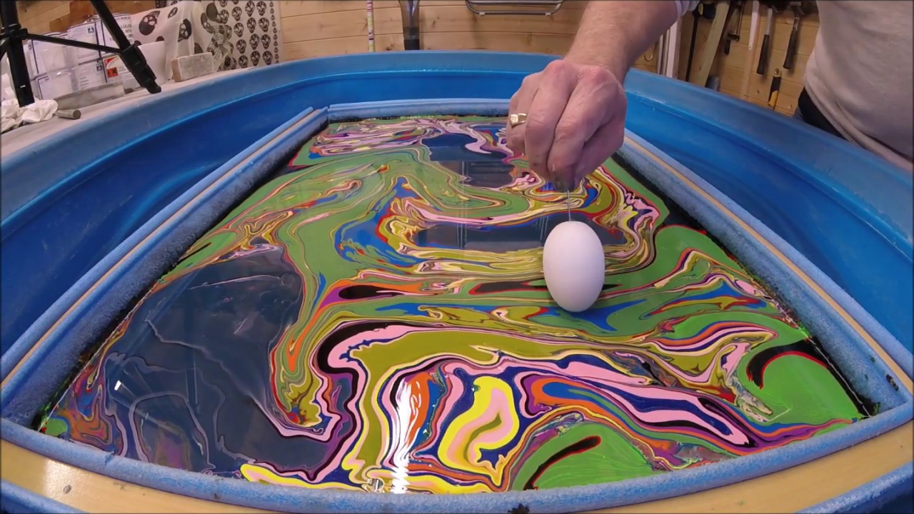 Swirling(Wooden Easter Egg Swirls 11 colours) - YouTube