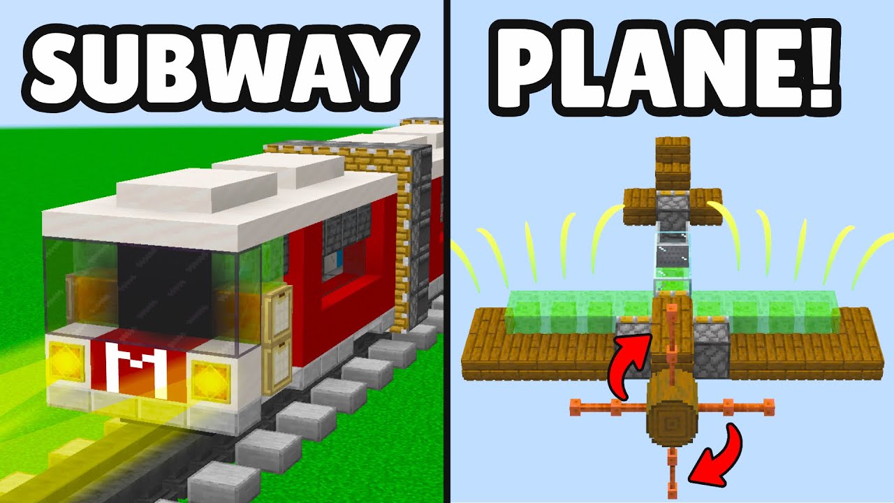 7 SECRET Working Redstone Vehicles You Can Make in Minecraft! - YouTube