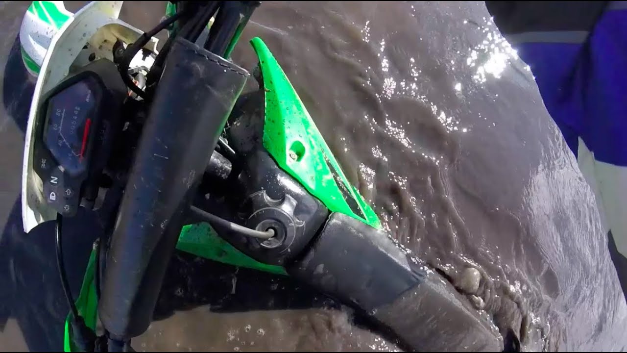 Dirt Bike water crossing FAIL- (What Did I do) - YouTube