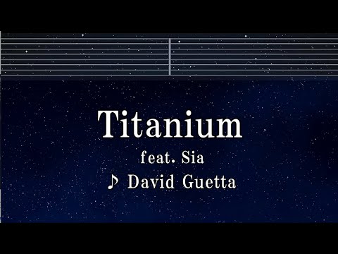 Practice Karaoke♬ Titanium ft. Sia - David Guetta 【With Guide Melody ...