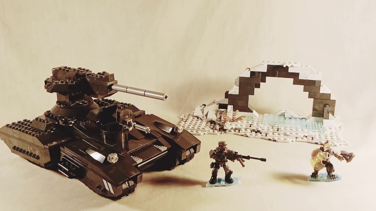 Mega Construx Halo Scorpion Tank Review Custom - YouTube
