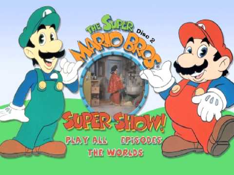 FBI Warnings, Shout! Factory logo, Macrovision logo and The Super Mario ...