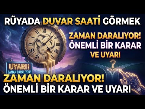 ⏰ Rüyada Duvar Saati Görmek (Zaman Daralıyor! Önemli Bir Karar ve Uyarı)