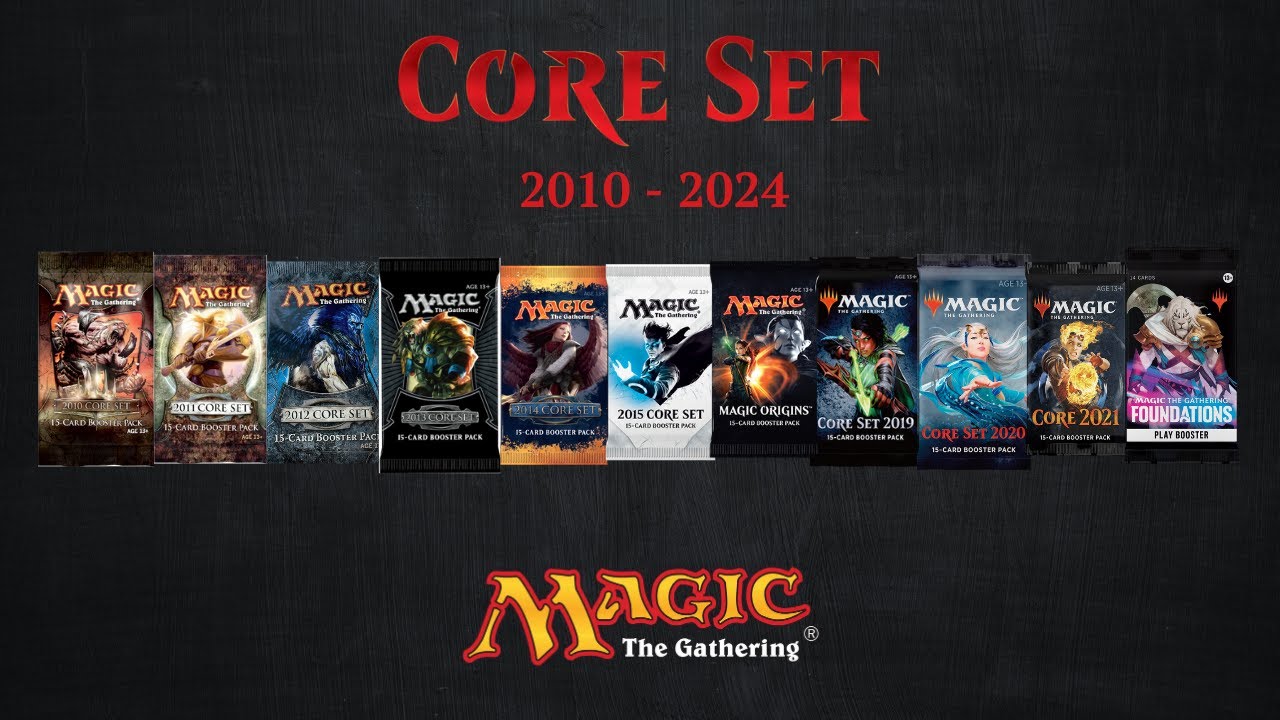 Opening Every Magic the Gathering Core Set Booster Pack - YouTube