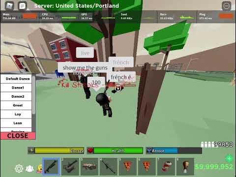 100 kill streak in da hood modded - YouTube