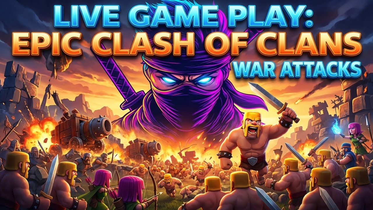 Live Gameplay: Epic Clash Of Clans War Attacks - YouTube