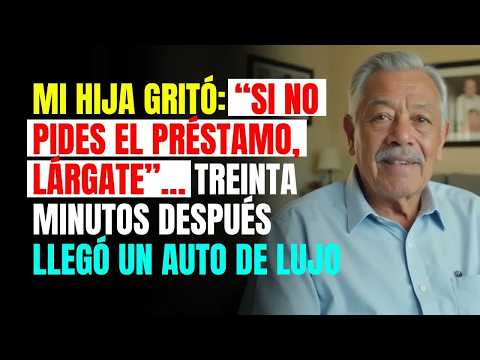 MI HIJA gritó： “SI NO PIDES el PRÉSTAMO, LÁRGATE”… TREINTA MINUTOS después llegó un AUTO de LUJO