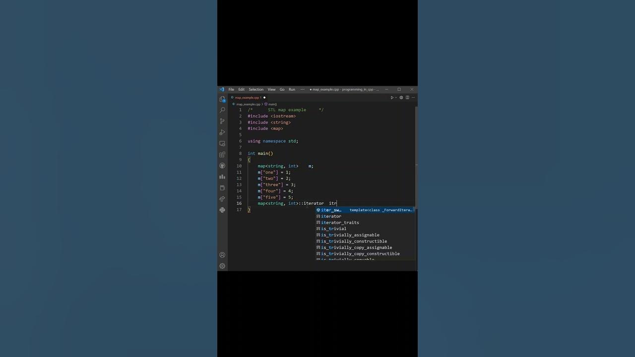 STL map example #shorts #shortsvideo #stl #hashmap #coding #programming - YouTube