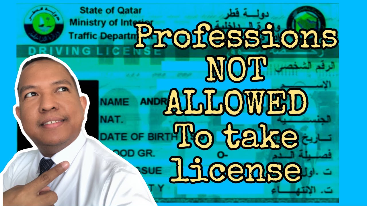 What are the Eligible Professions to get Driving License in Qatar ...