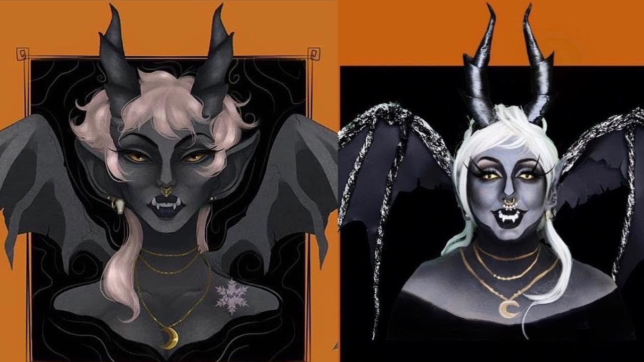 Glam Gargoyle Makeup - YouTube