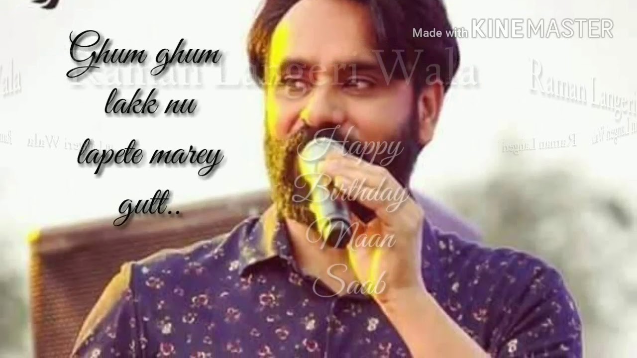 Maan Saab Birthday Special songs video - YouTube