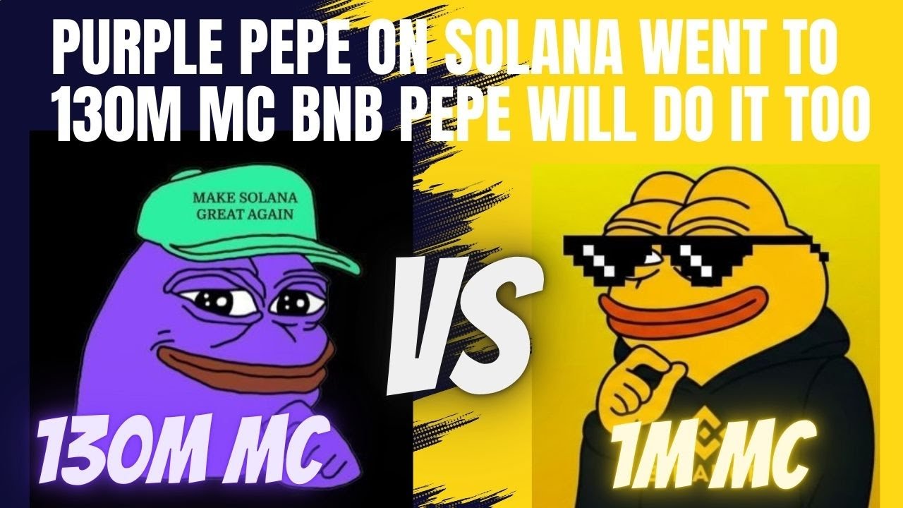 Purple Pepe On Solana Went to 130m mc! Bnb Pepe Will Do It Too In My ...