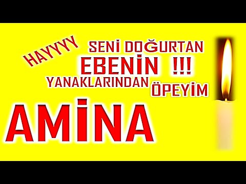 İyi ki Doğdun Amina İsme Özel Komik Doğum Günü Şarkısı