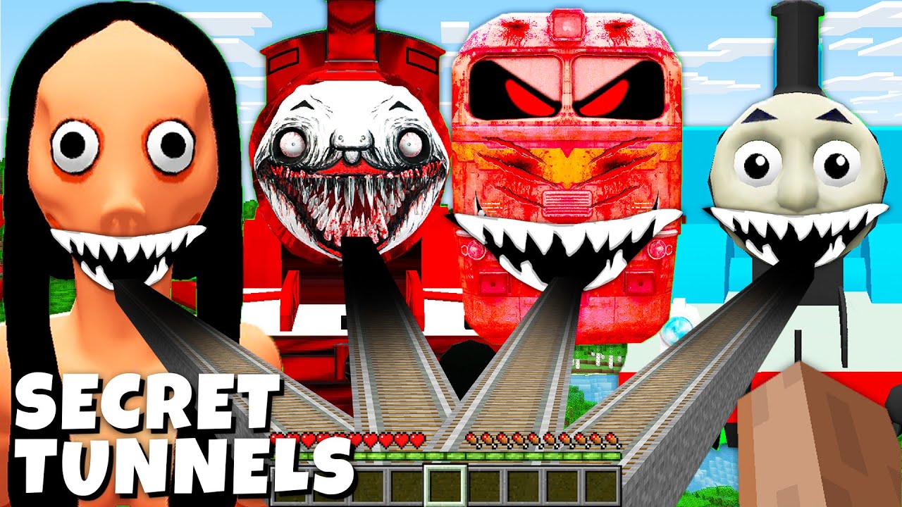 NEW ROAD TO SECRET TUNNELS OF MOMO CHOO CHOO CHARLES THOMAS TRAIN SCARY ...
