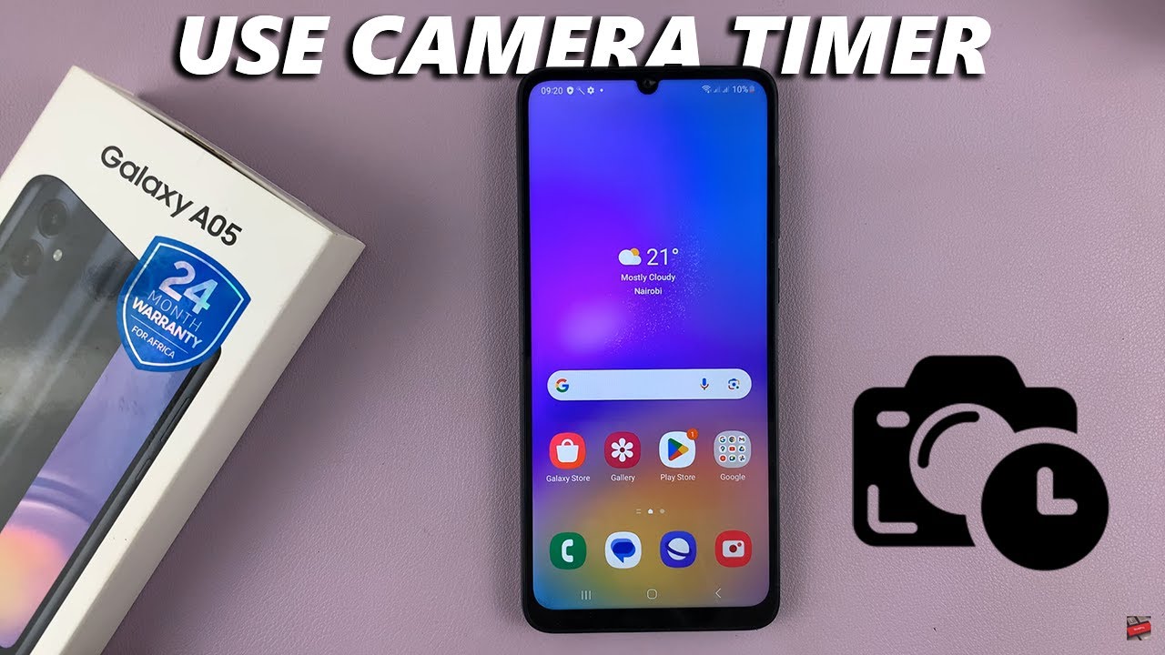 How To Use Camera Timer On Samsung Galaxy A05 - YouTube