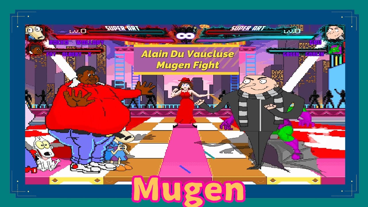 Mugen : Rocko & Fat Albert X Vs Gru & Green Goblin (Request) - YouTube