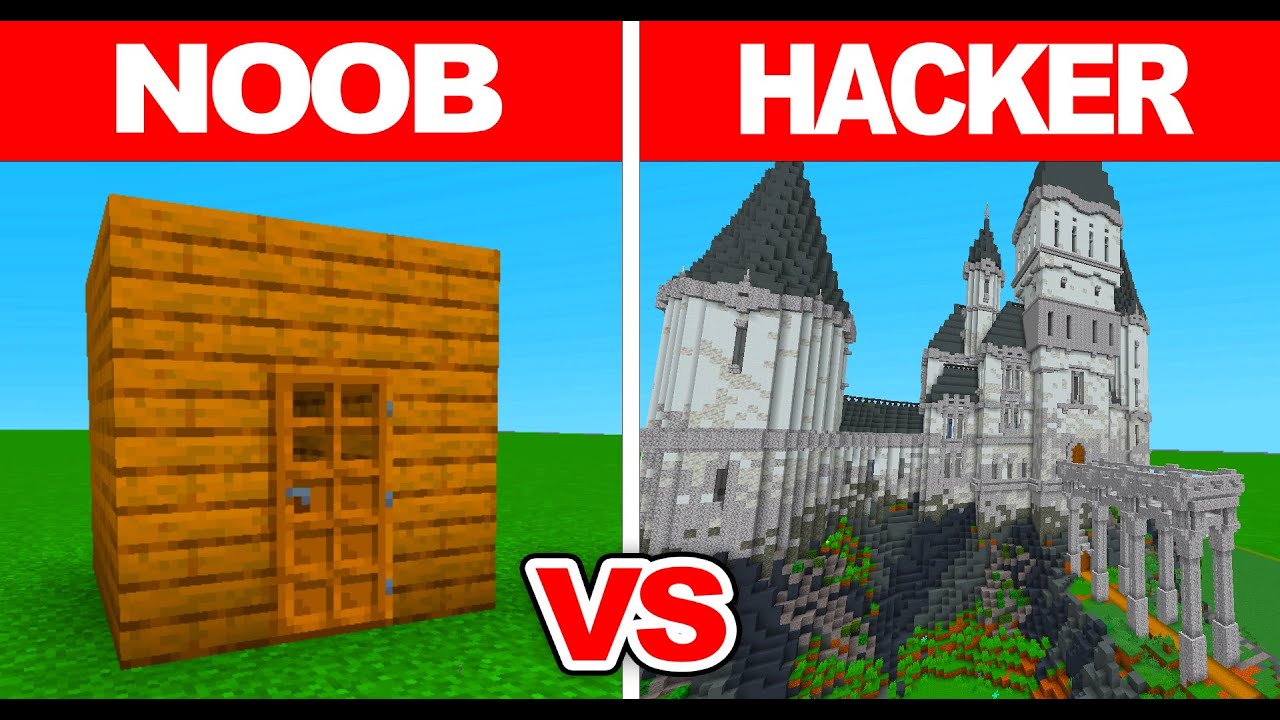NOOB VS HACKER: I Cheated In A Castle Build Battle! - YouTube