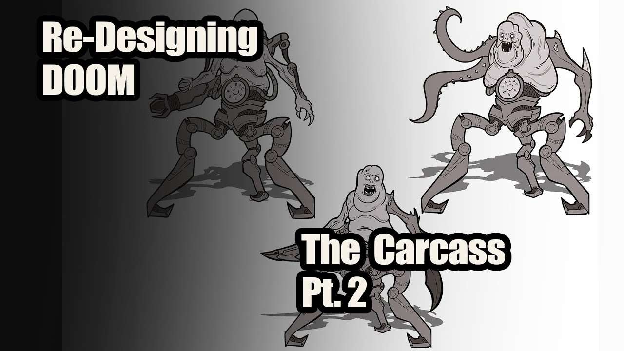 Re-Designing DOOM: The Carcass Pt 2 #doom #art #doomthedarkages # ...