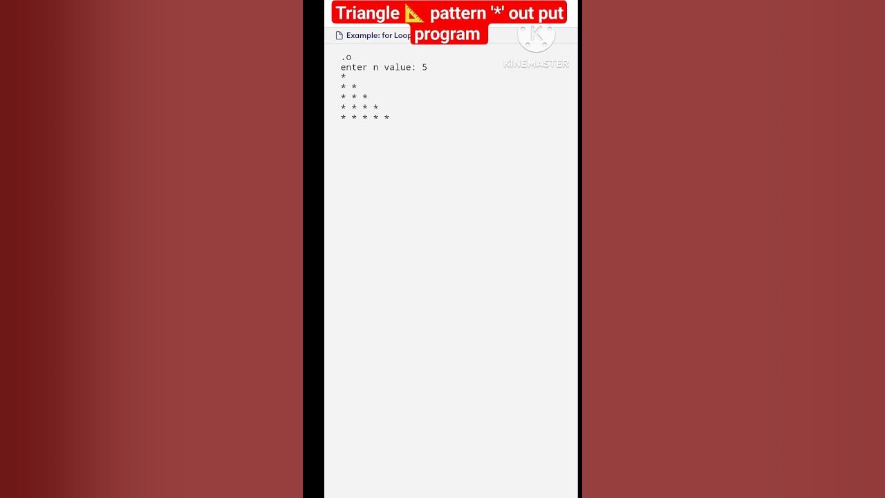 14 C Program Triangle Pattern Coding Clanguage Job Interviewquestions Cprogramming Coder