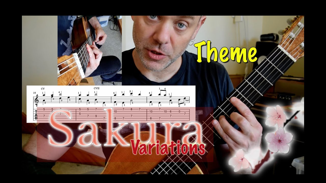 Sakura Guitar Tutorial - Theme (Yuquijiro Yocoh) - YouTube
