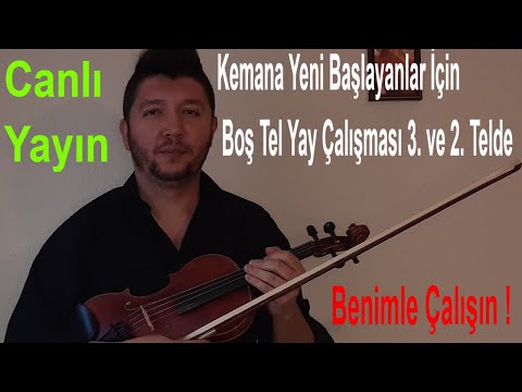 Benimle Çalışın - Kemana Yeni Başlayanlar İçin Boş Tel Yay Çalışması | Study with me-violin beginner