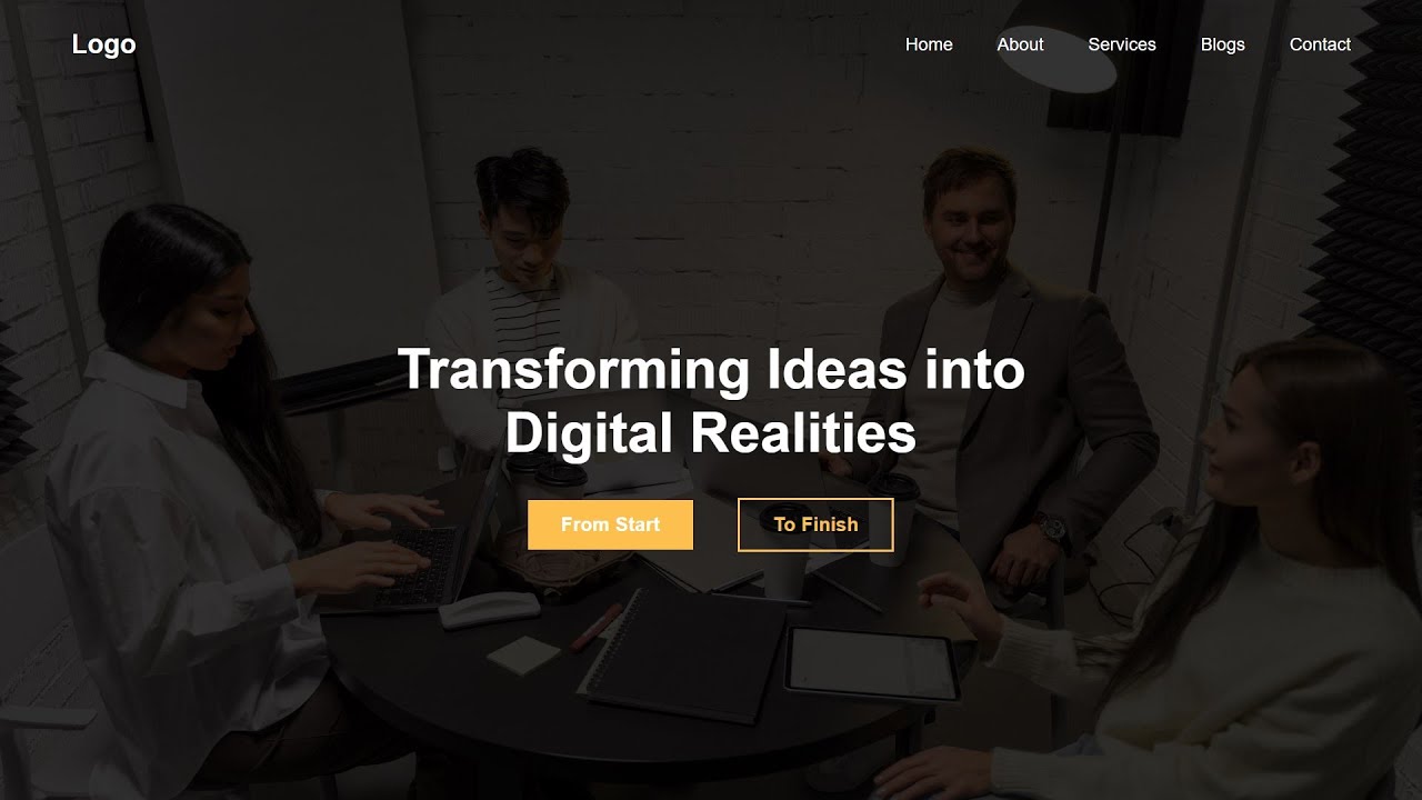 How To Make Website Using HTML And CSS | Website Design With HTML And ...