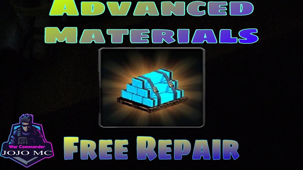 War Commander : Advanced Materials Base | Free Repair. - YouTube