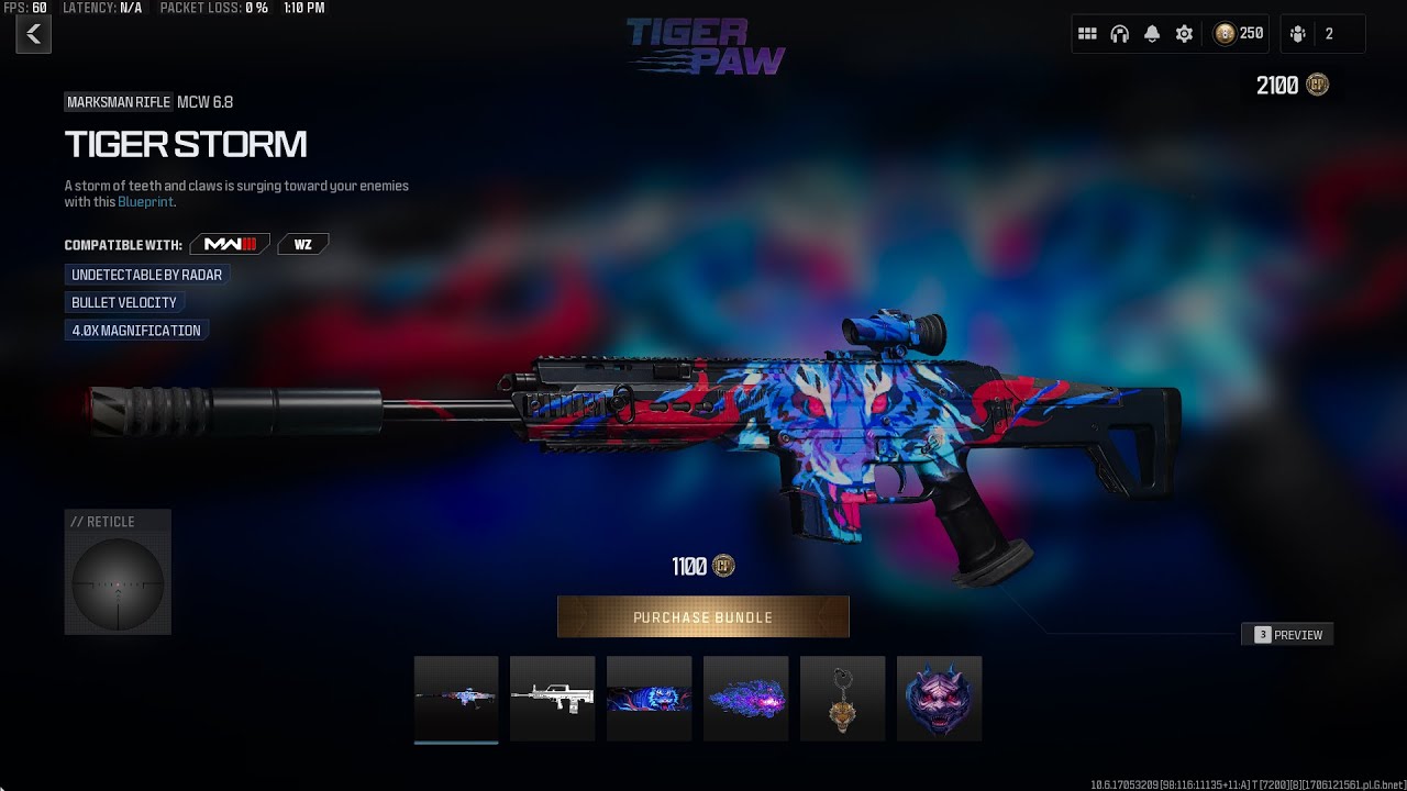 NEW SEASON 1 RELOADED MW3/WARZONE: TIGER PAW WEAPON BUNDLE! - YouTube