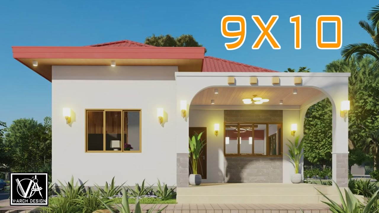 SMALL HOUSE DESIGN IDEA 10X9 2 BEDROOM - YouTube