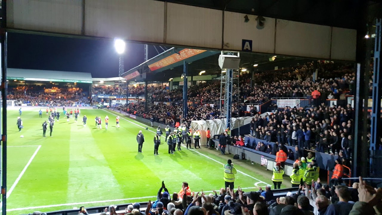 Post match celebrations Luton Town Vs Wigan Athletic - YouTube