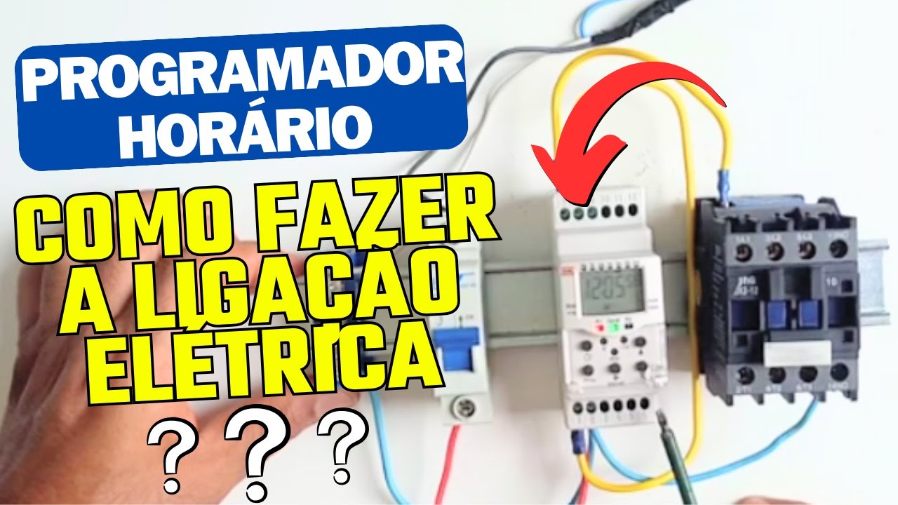 LIGAÇÃO ELÉTRICA do PROGRAMADOR HORÁRIO | BWT - 40HR | COEL - YouTube