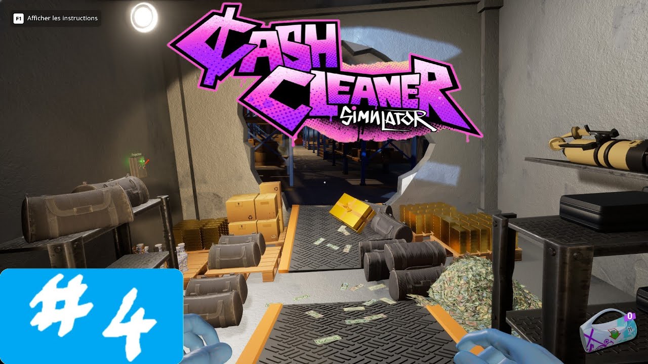 Cash Cleaner Simulator [4k60] [FR] #4 On Trouve nos Premier Billets ...