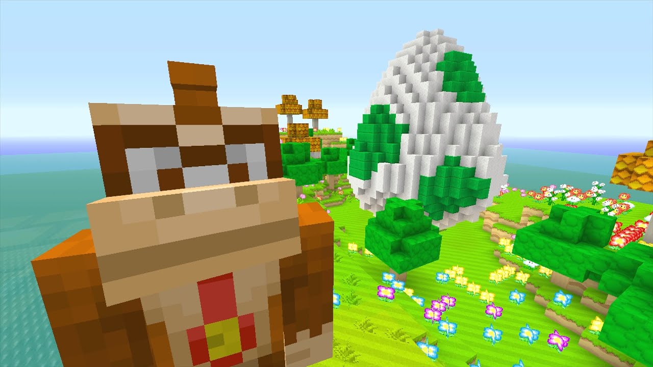 Minecraft Wii U - Super Mario PVP - Yoshi's Island W/ NitroLukeDX - YouTube