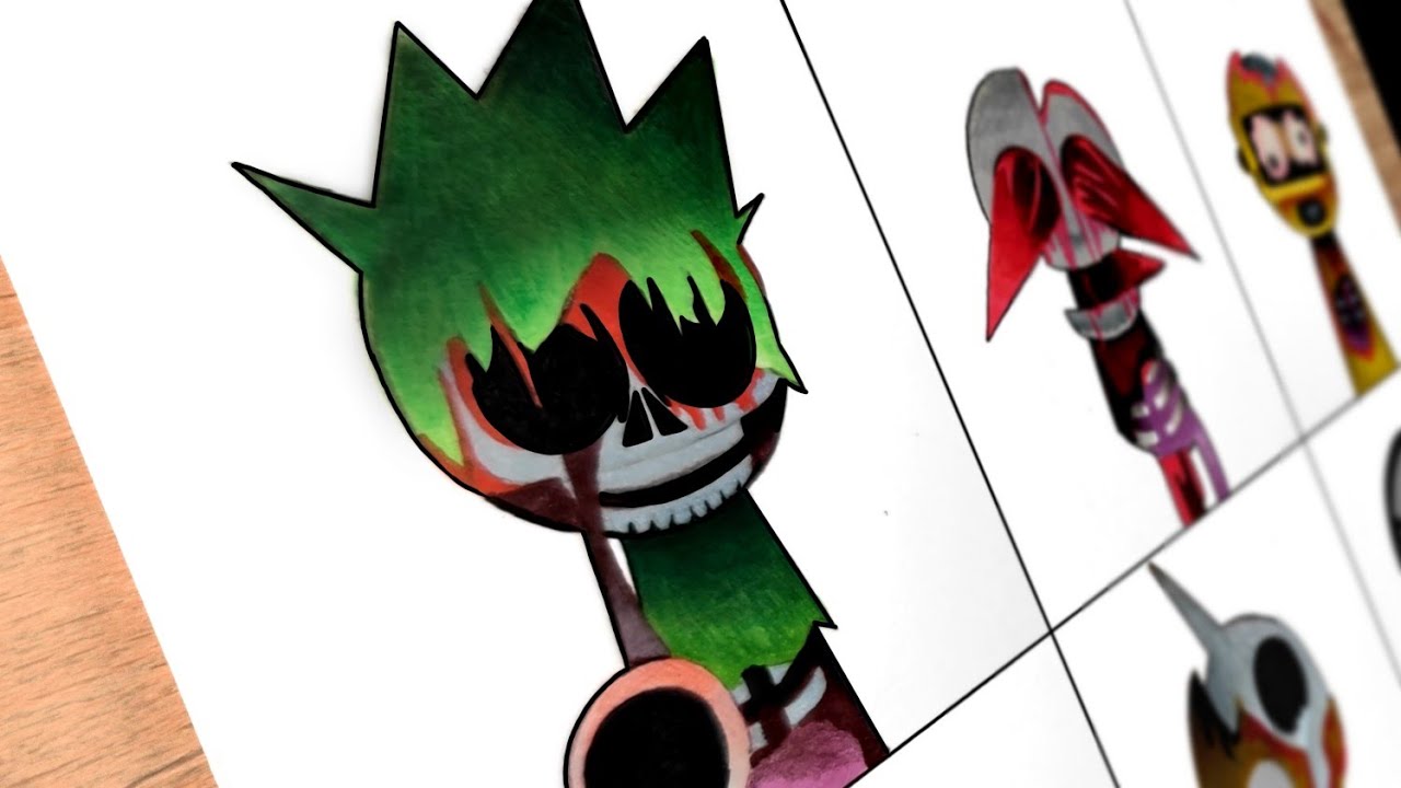 Drawing Sprunki Vs Phase 3 ( Sprunki Incredibox ) - YouTube
