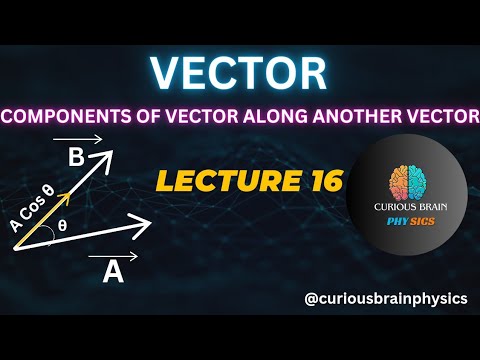 COMPONENT OF VECTOR ALONG ANOTHER VECTOR - YouTube