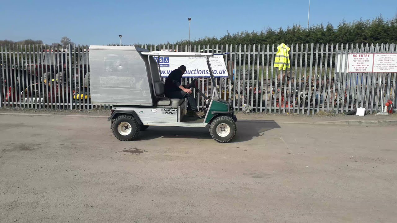 Ingersoll Rand carryall 252 electric golf buggy - YouTube