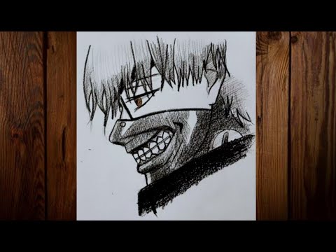 How to Draw ken kaneki Drawing - Easy to Draw - YouTube