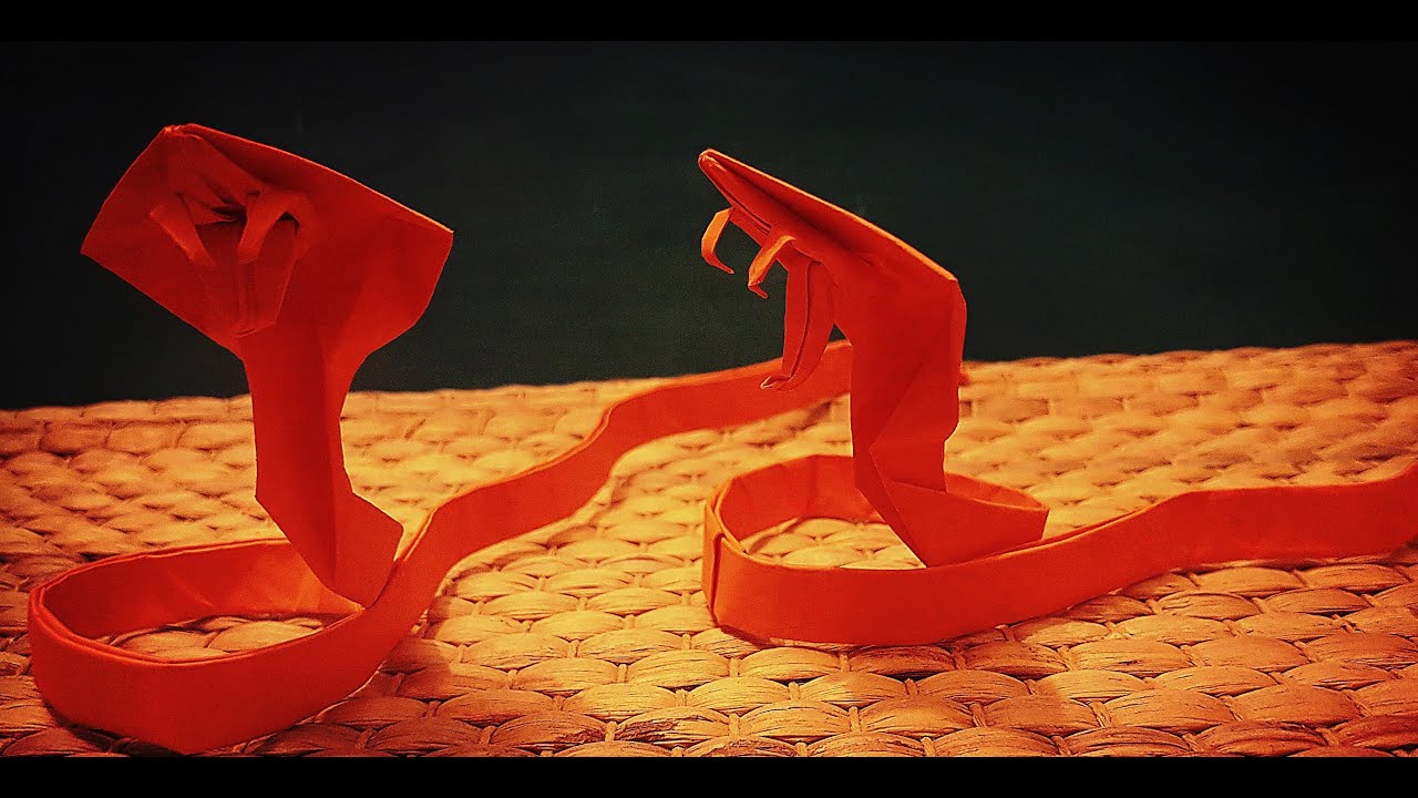 Serpent origami - YouTube