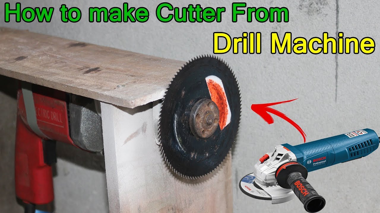 How To make A Cutter Machine From Drill | Wasted Grander Reuse - YouTube