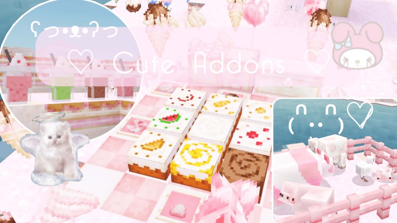 ₍ᐢ..ᐢ₎♡̷ cute addons for minecraft pe ♡ - YouTube