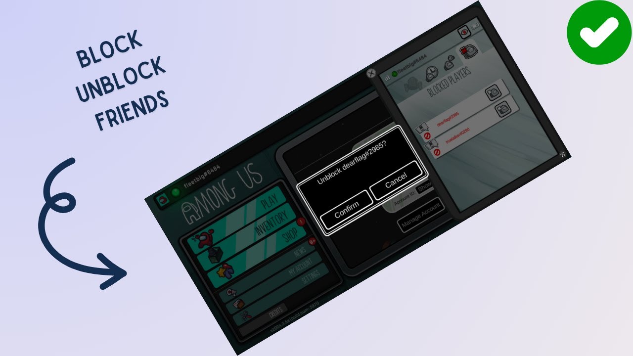 How to block and unblock player in Among Us - YouTube