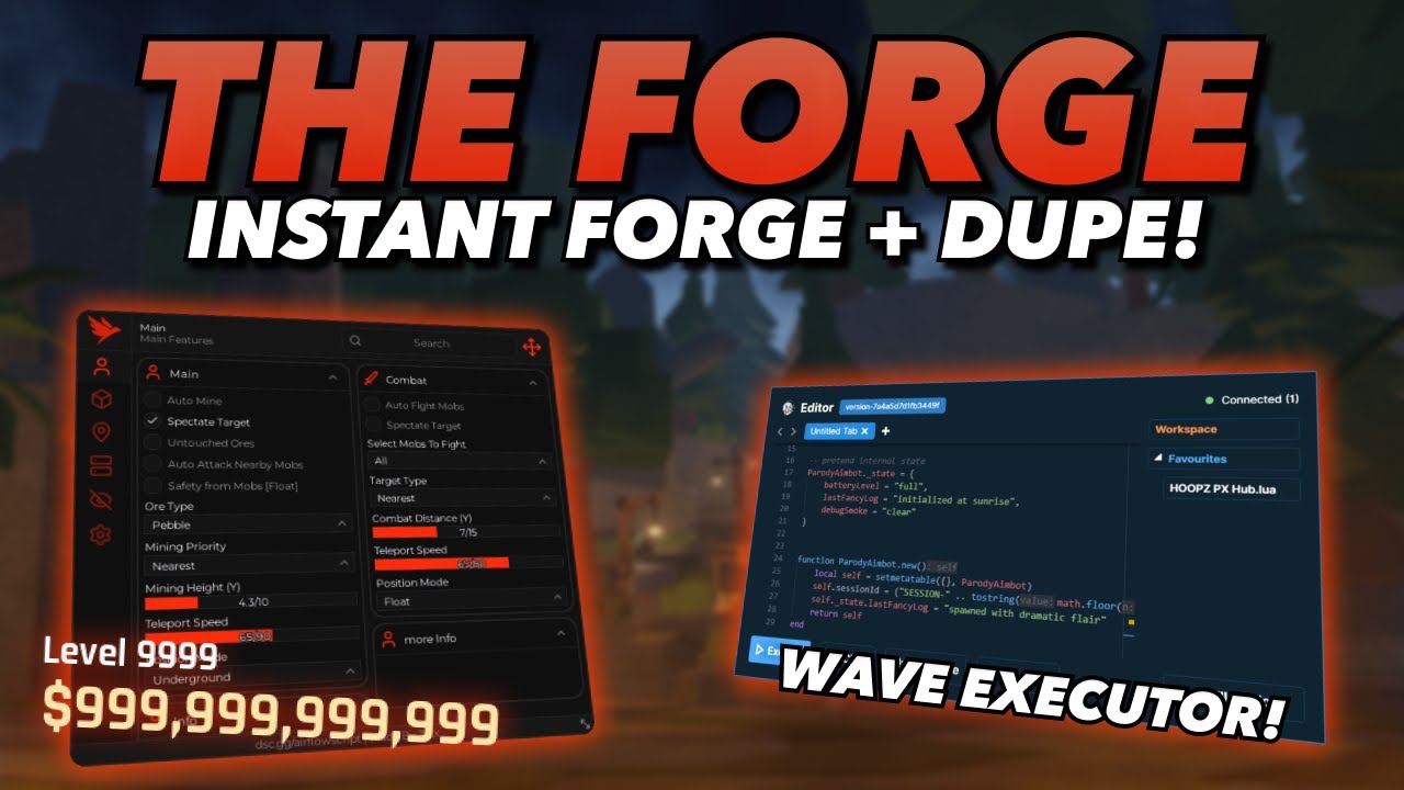 [KEYLESS] The Forge *NEW* Script (Instant Forge, Dupe, Instant Kill ...